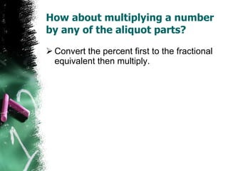 (operations on percent) Lesson Plan | PPT