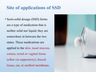 third theoretical lecture (semisolid dosage forms) | PPT