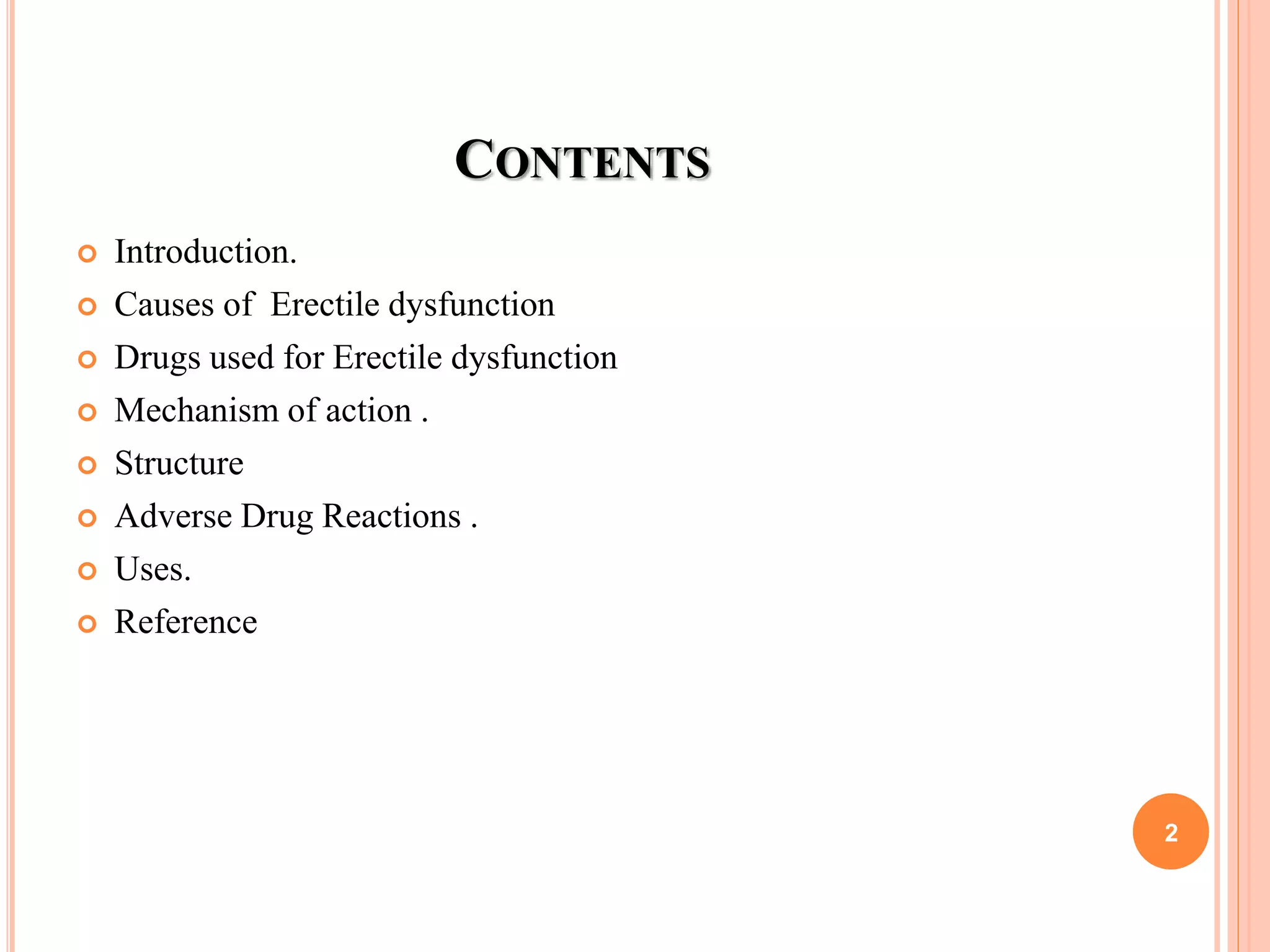 4th unit drugs for erectile dysfunction | PPTX
