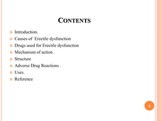 4th unit drugs for erectile dysfunction | PPTX