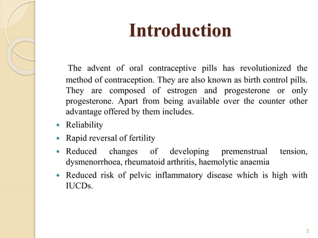 4th unit oral contraceptives | PPTX | Birth Control | Reproductive Health
