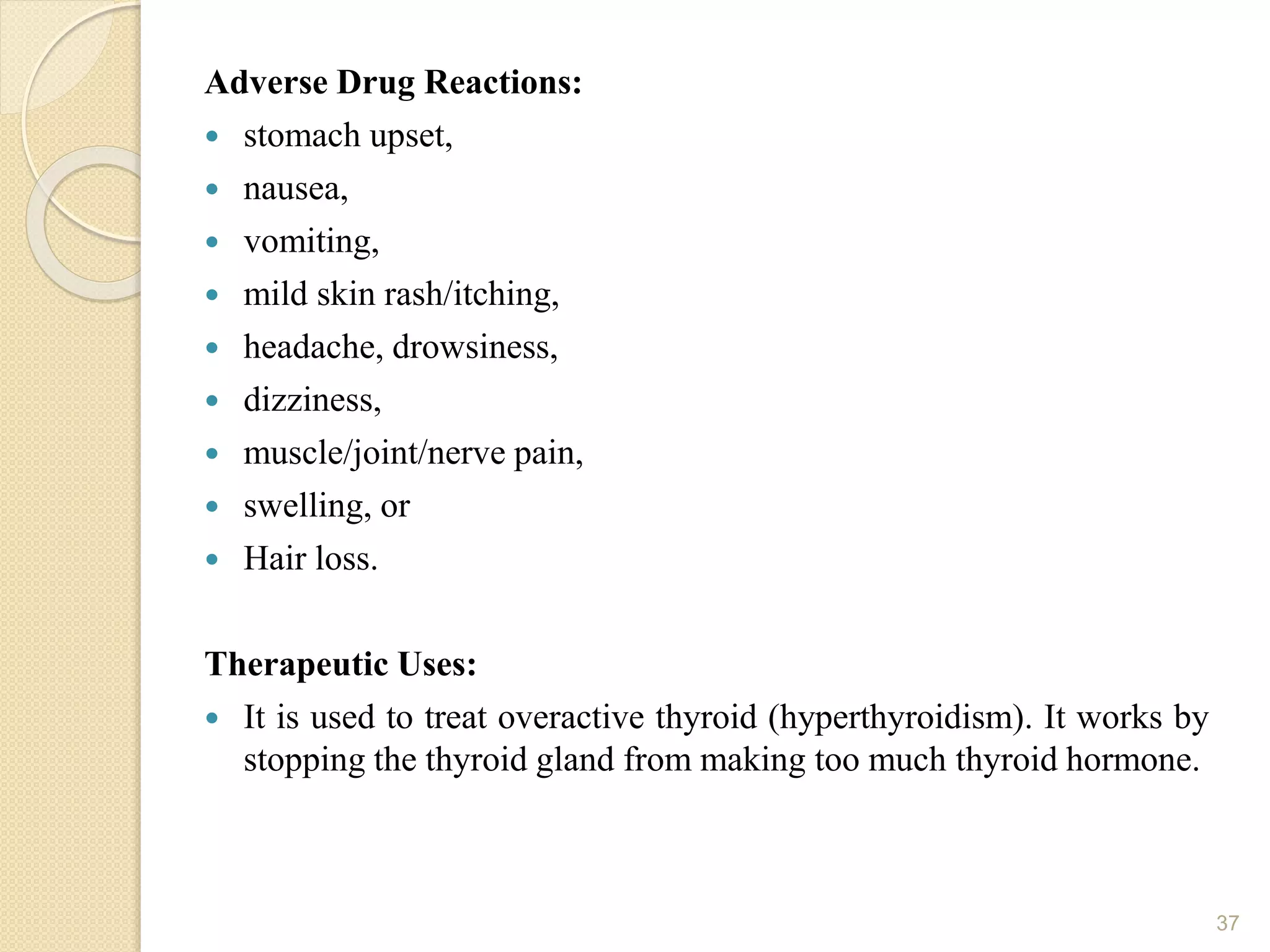 4th unit thyroid and antithyroid drugs | PPTX