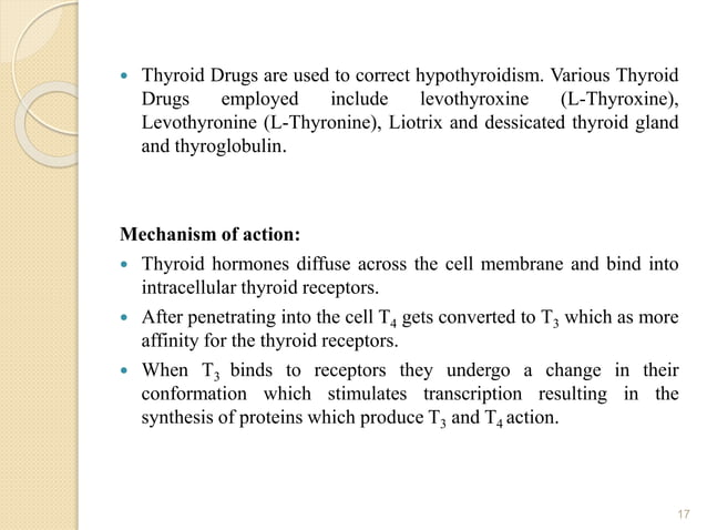 4th unit thyroid and antithyroid drugs | PPTX