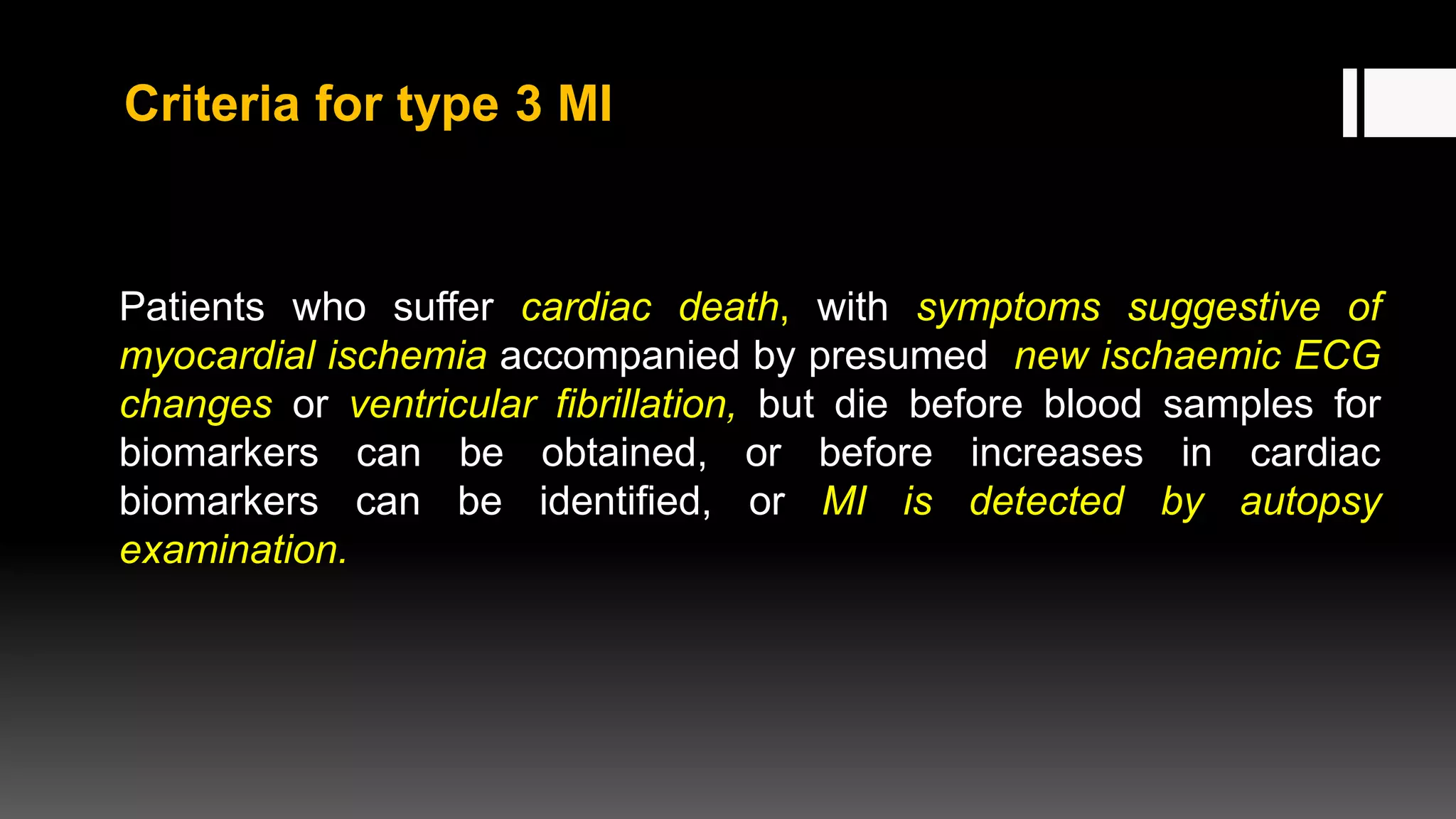 Universal Definition of Myocardial Infarct | PPTX