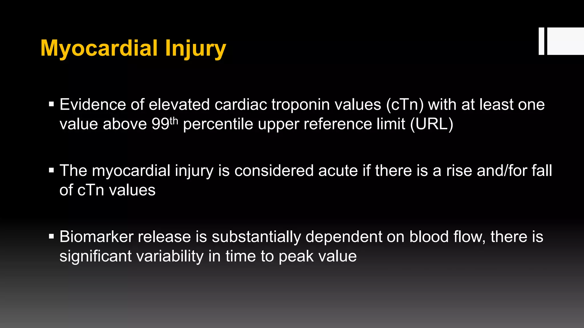Universal Definition of Myocardial Infarct | PPTX