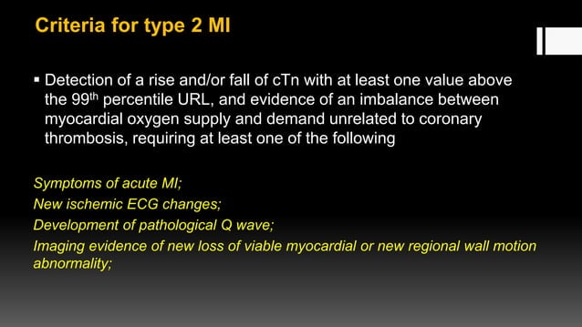Universal Definition of Myocardial Infarct | PPTX