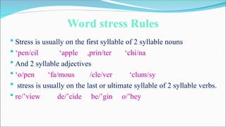 4 Thursday 10 Syllable and Stress Pronunciation-1.ppt