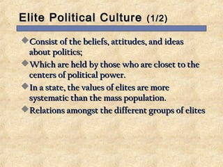 4th week political culture | PPT