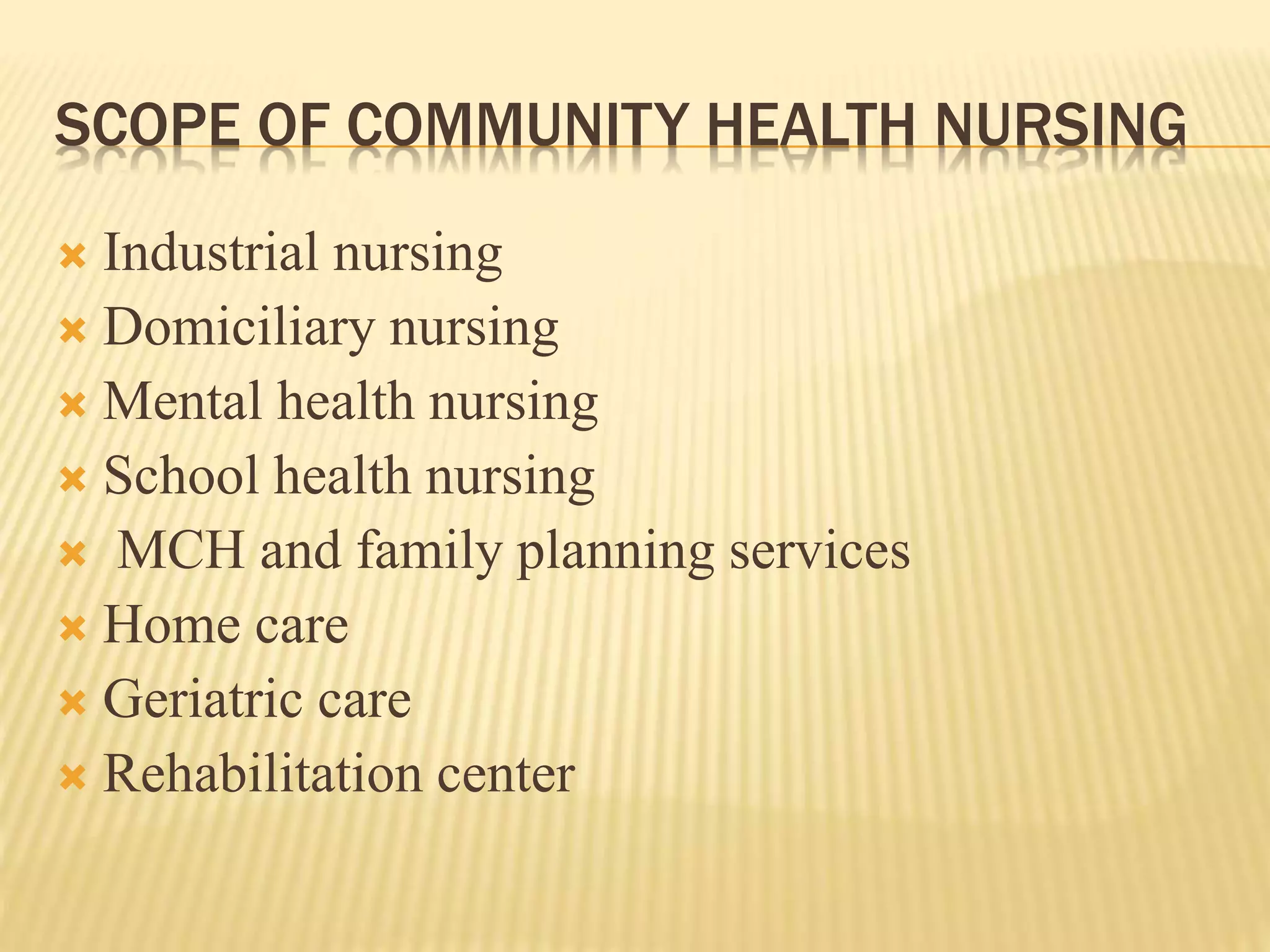 concept and scope of community health and community health nursing | PPTX