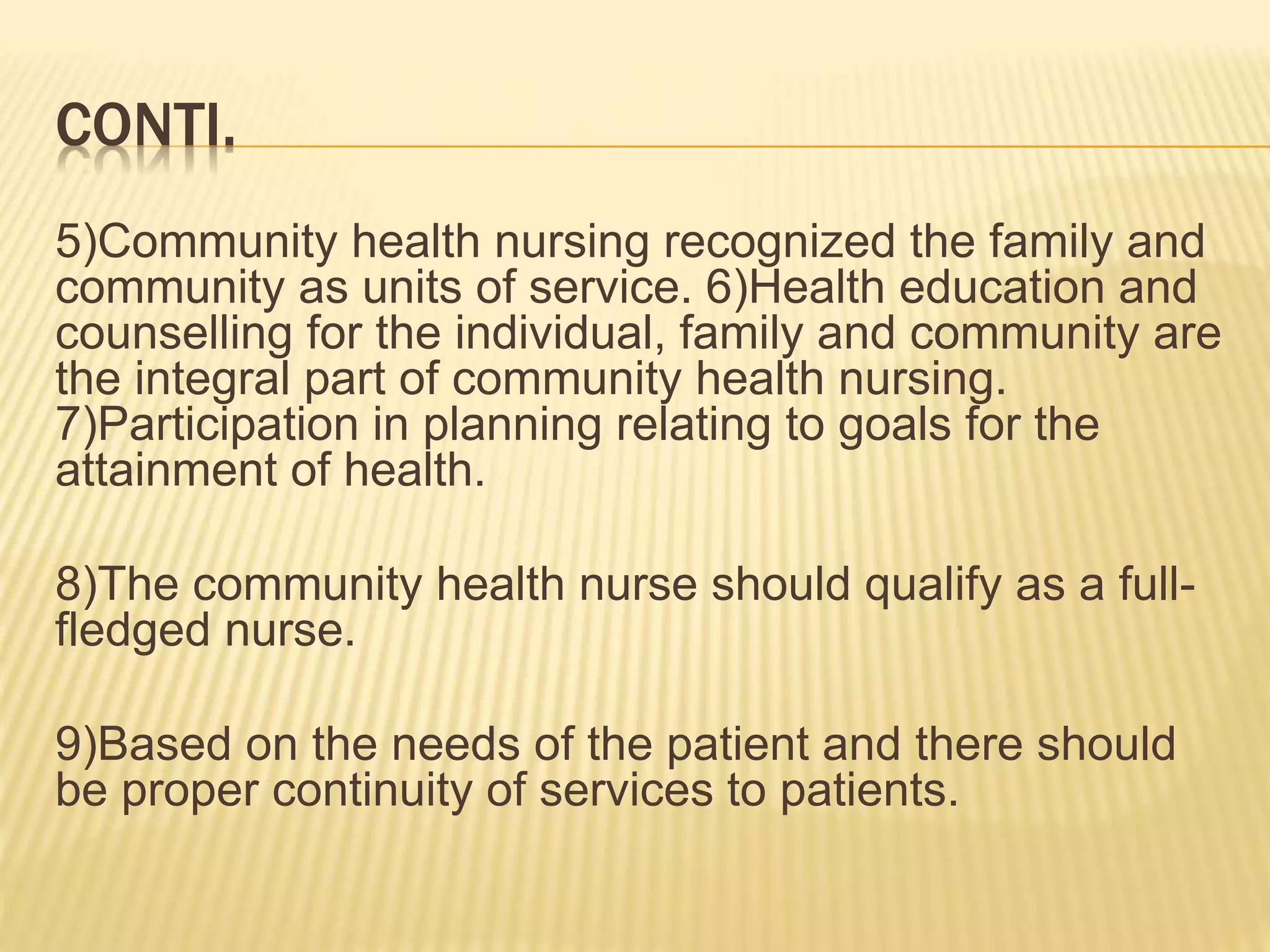 concept and scope of community health and community health nursing | PPTX