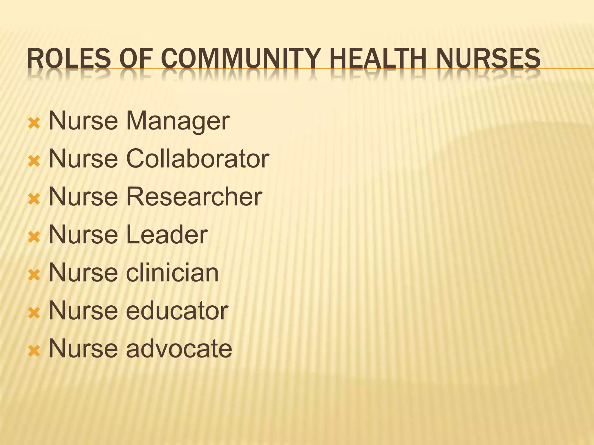 concept and scope of community health and community health nursing | PPTX