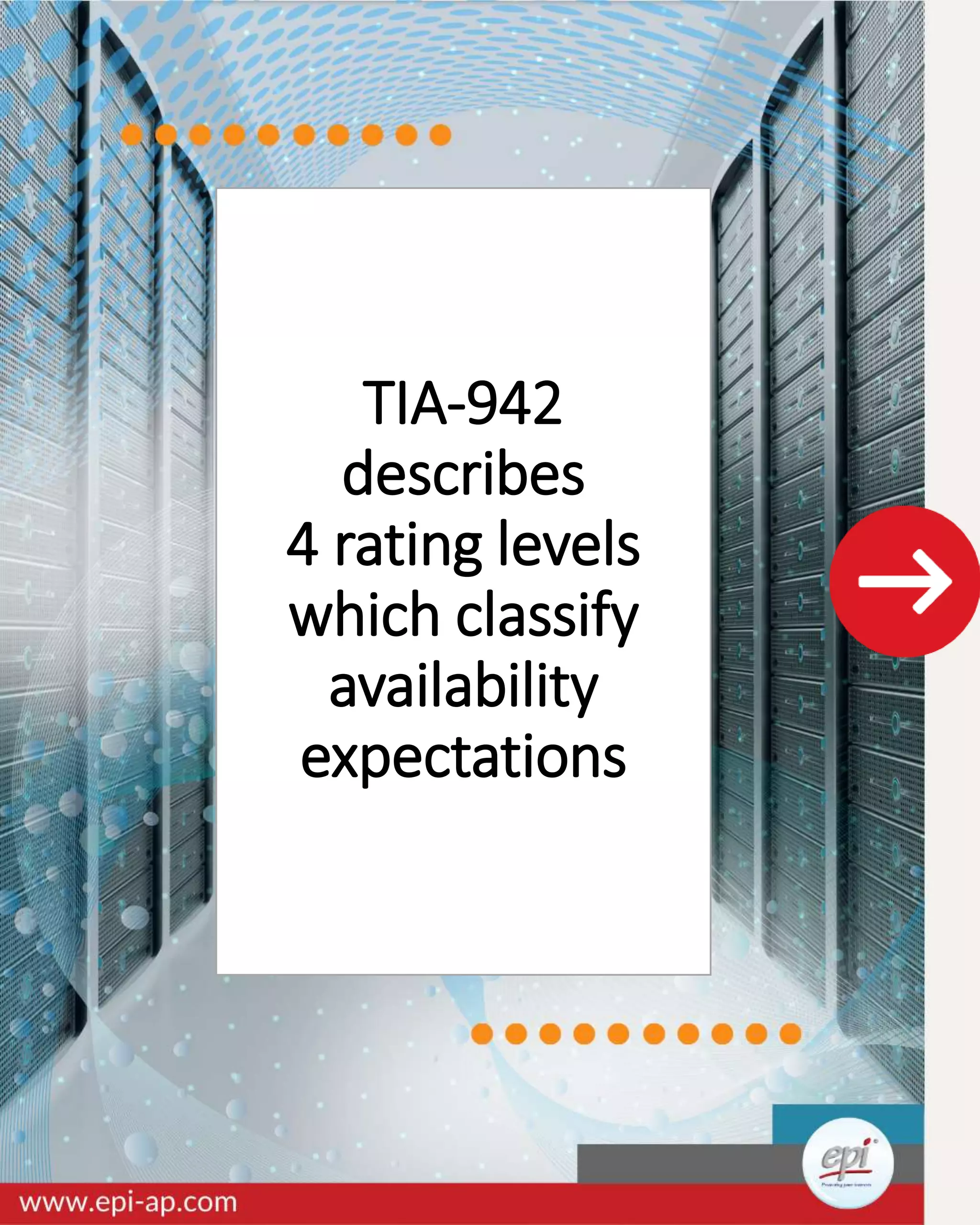 Data Center Rating Levels | PPTX