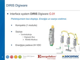 Tīkla analizēšanas sistēma Socomec DIGIWARE | PDF
