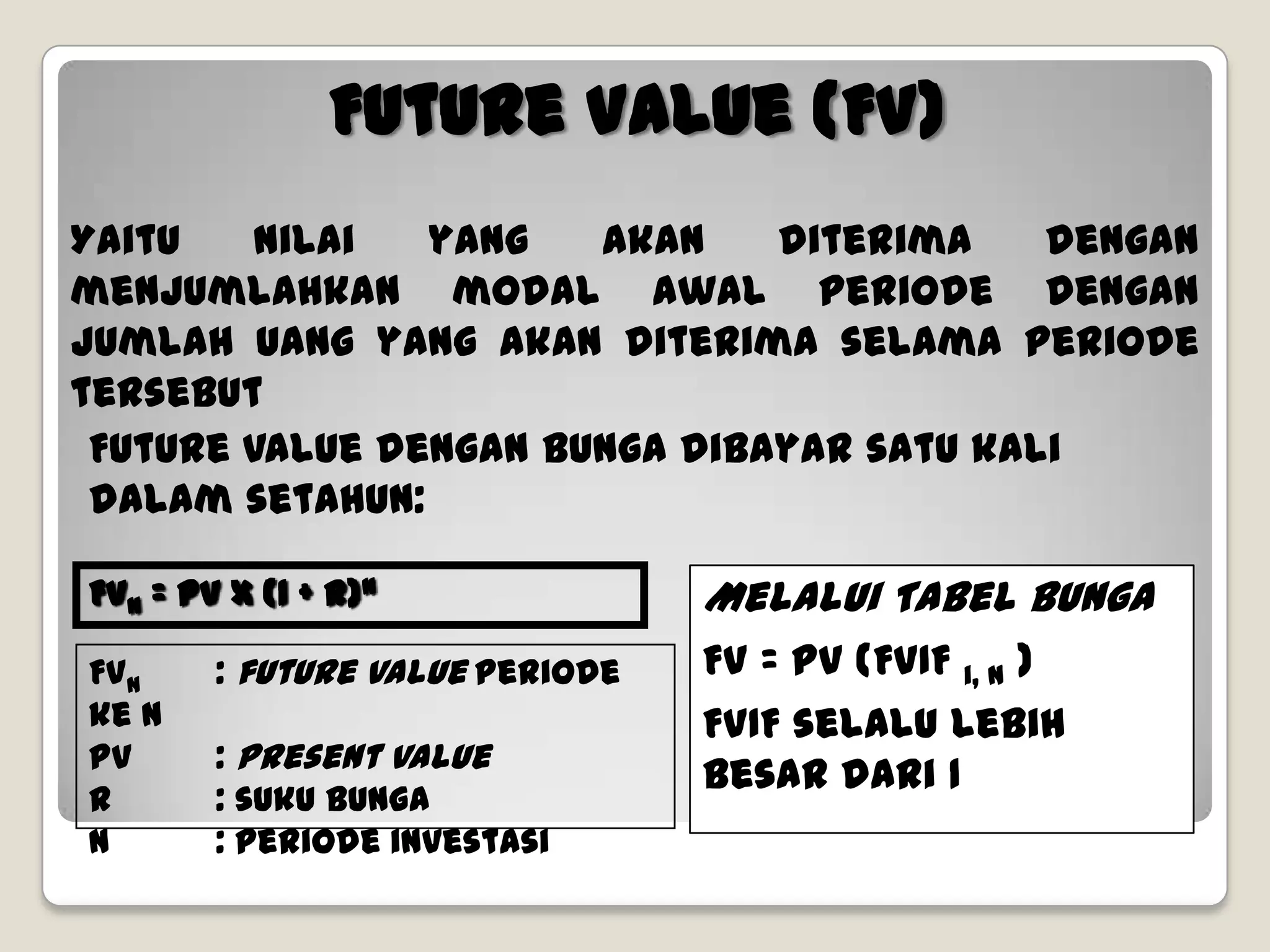4 time value of money (manajemen keuangan) | PPTX