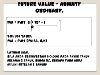 4 time value of money (manajemen keuangan) | PPTX