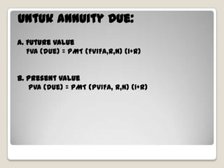 4 time value of money (manajemen keuangan) | PPTX