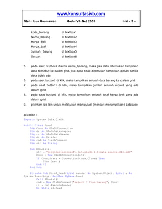 4 tip dan trik database dalam vb.net