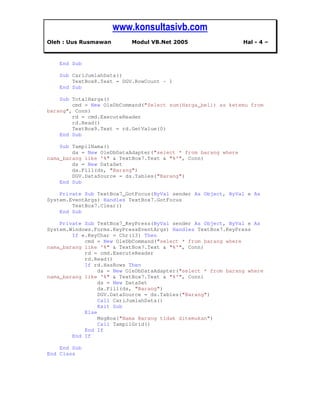 4 tip dan trik database dalam vb.net