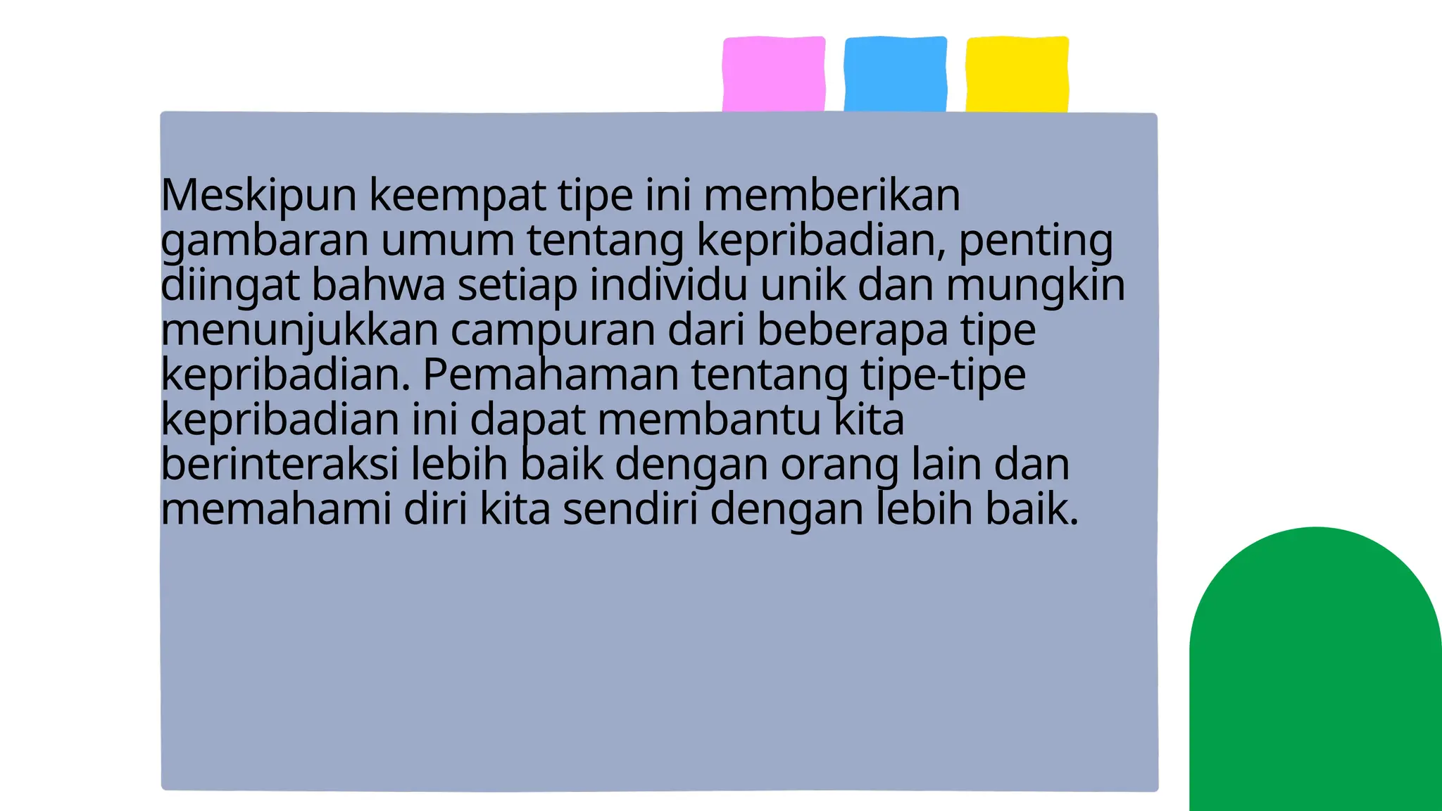 Empat TIPE KEPRIBADIAN MANUSIA Kelas IX SMP.pptx
