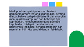 Empat TIPE KEPRIBADIAN MANUSIA Kelas IX SMP.pptx
