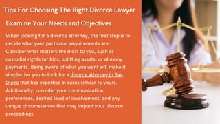 4 Tips for Choosing a Divorce Attorney | PPTX