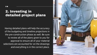 4 tips for completing construction projects on time | PPT