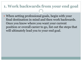 4 tips for setting and achieving career goals | PDF