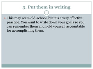 4 tips for setting and achieving career goals | PDF