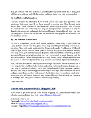 4 tips to attracting more visitors and making them return to your blog ...