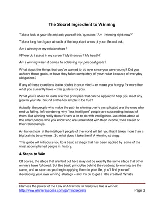 4 tips to be a winner in everything | PDF