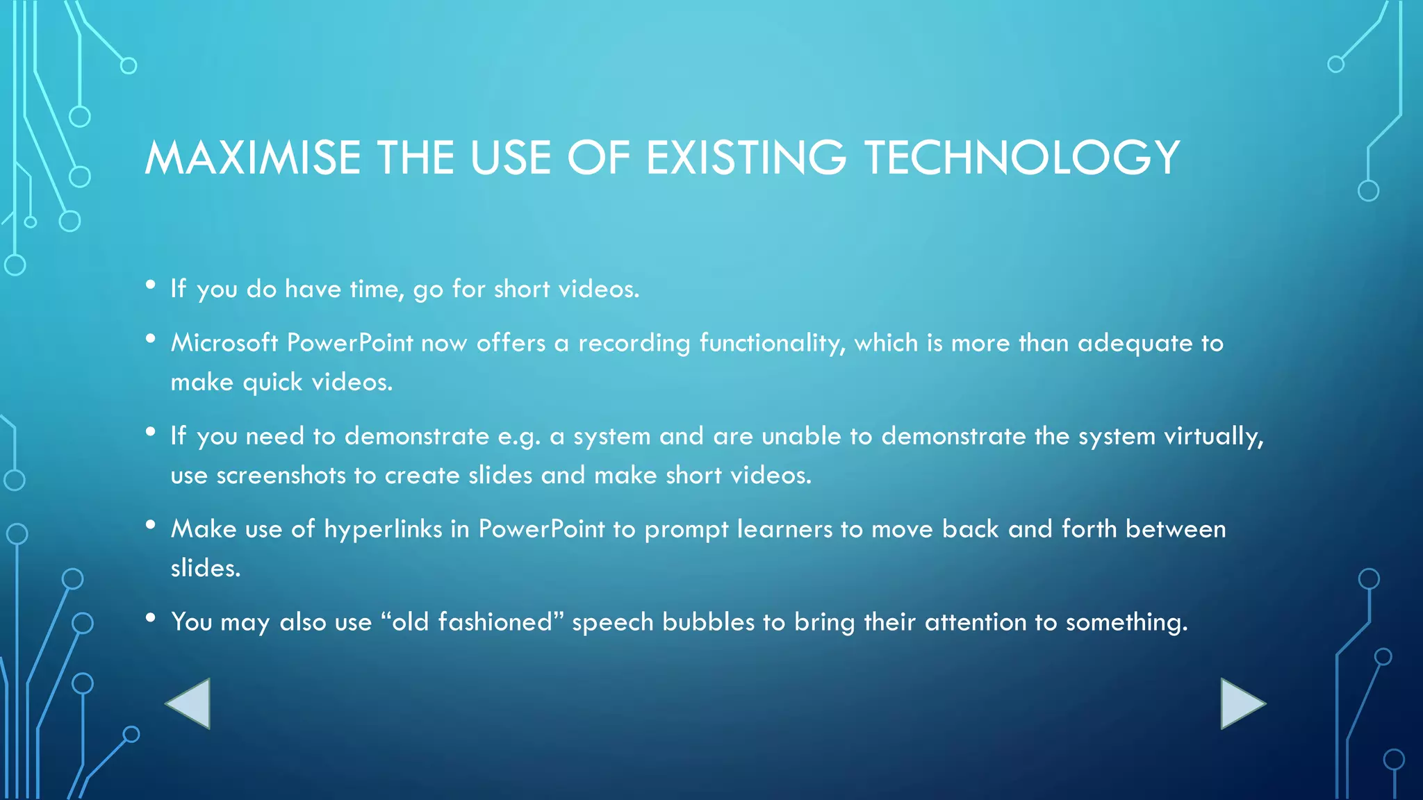 4 tips to create lockdown virtual training | PPT