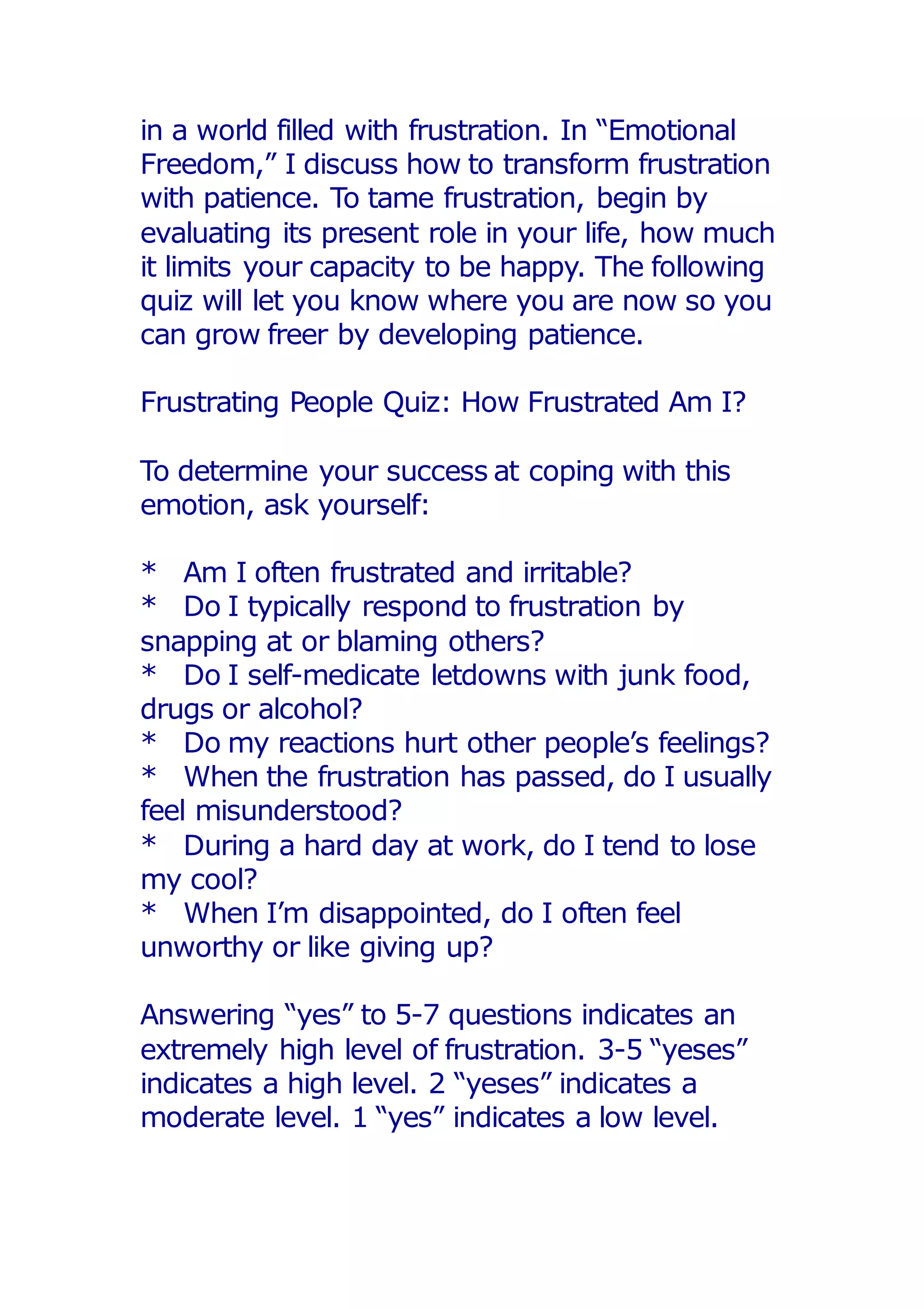4 tips to deal with frustrating people | PDF