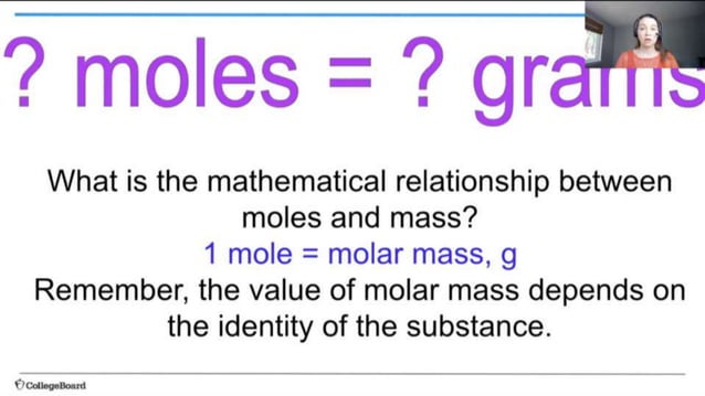 1.1 -moles_and_molar_mass_-_video_notes | PPTX