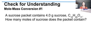 1.1 -moles_and_molar_mass_-_video_notes | PPT