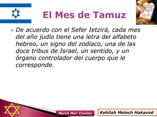 4to. mes hebreo tamuz | PPTX