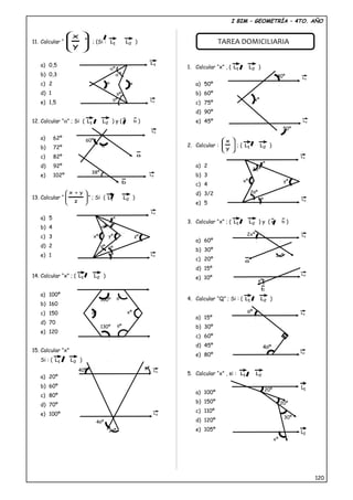 Fórmulas De Geometría ángulos