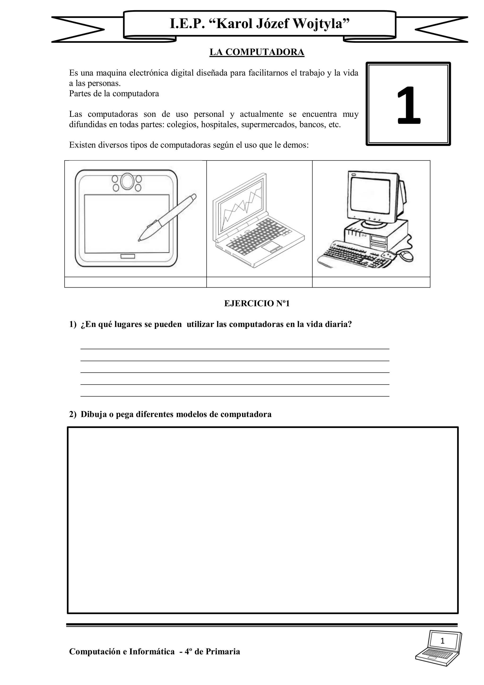 4to grado - Computación | PDF