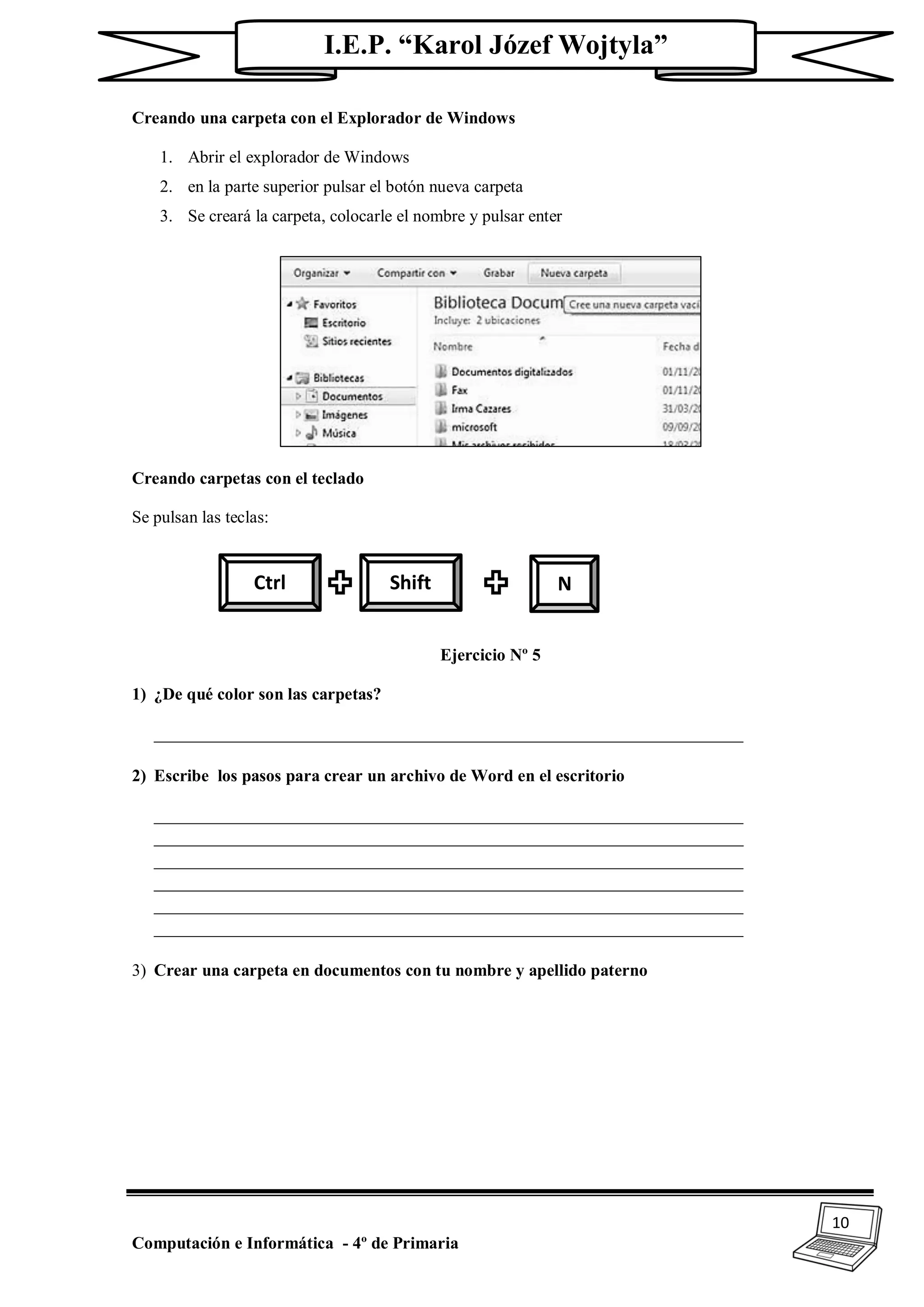 4to grado - Computación | PDF