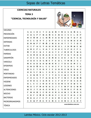 4to grado bloque 1 - sopa de letras | PDF