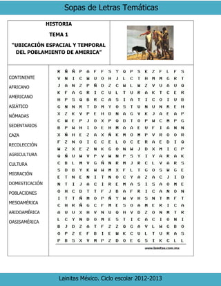 4to grado bloque 1 - sopa de letras | PDF