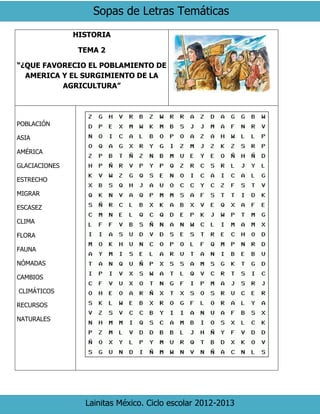 4to grado bloque 1 - sopa de letras | PDF