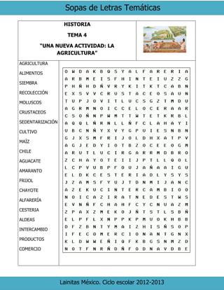 4to grado bloque 1 - sopa de letras | PDF