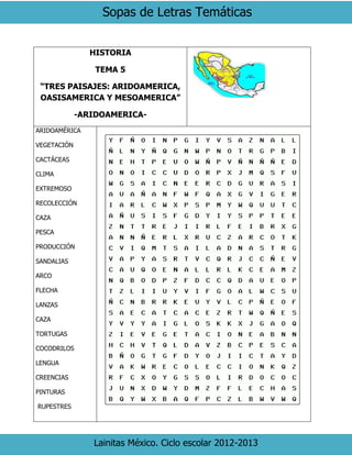 4to grado bloque 1 - sopa de letras | PDF