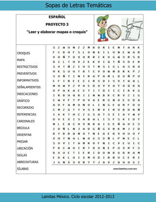 4to grado bloque 1 - sopa de letras | PDF