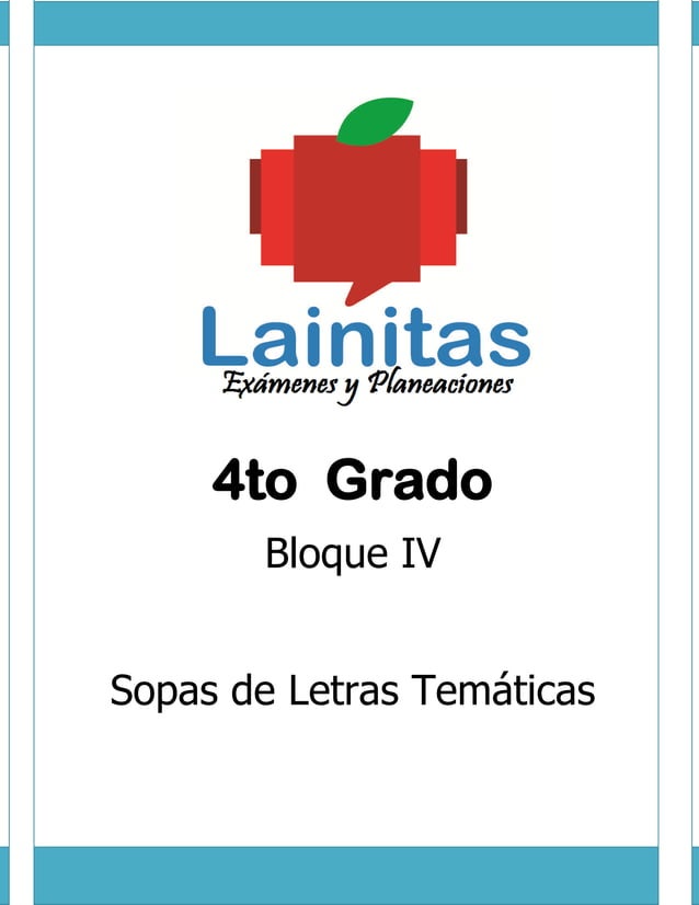 4to grado bloque 4 - sopa de letras (1) | PDF