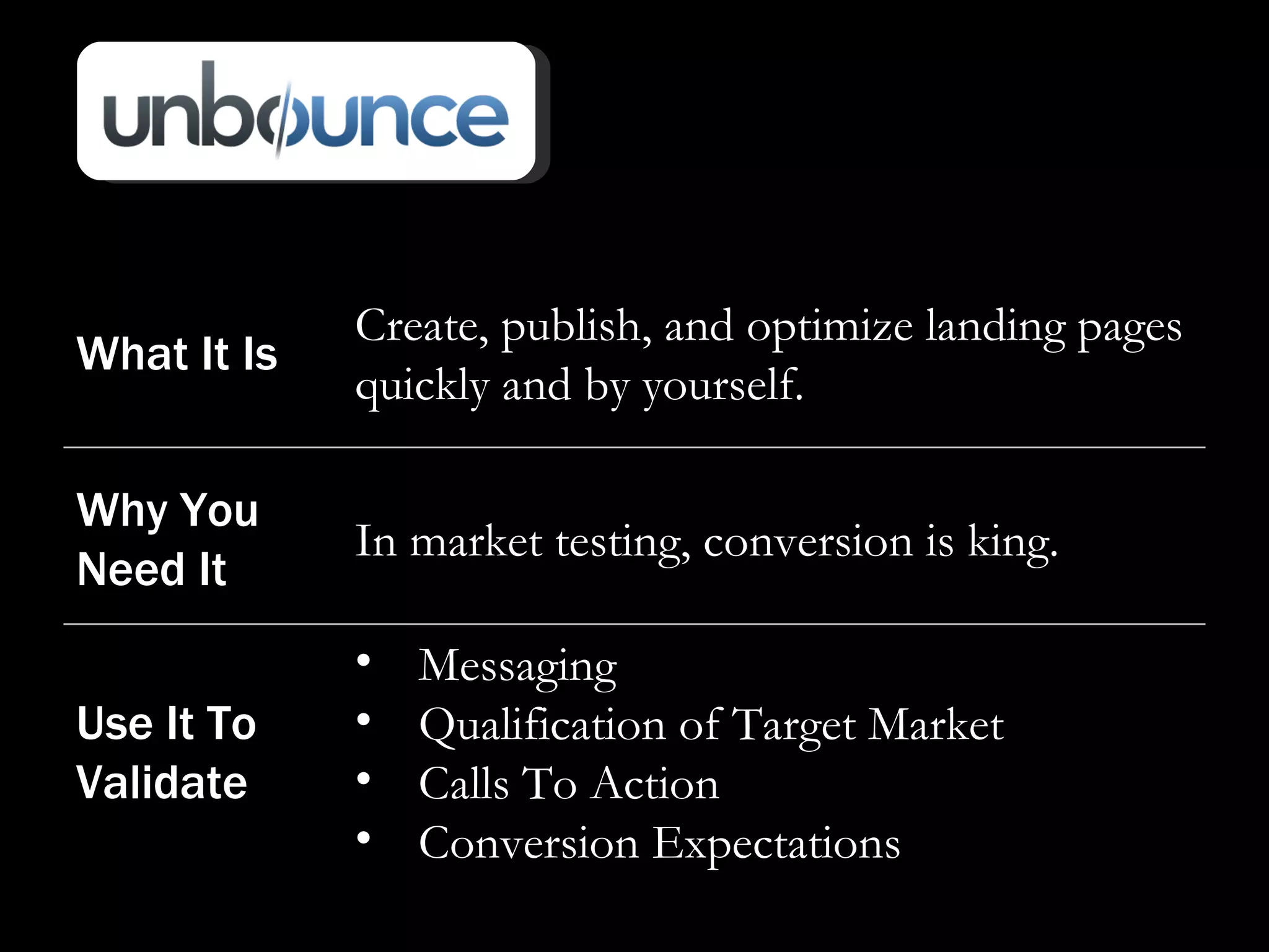 4 tools for quick market validation | PPT