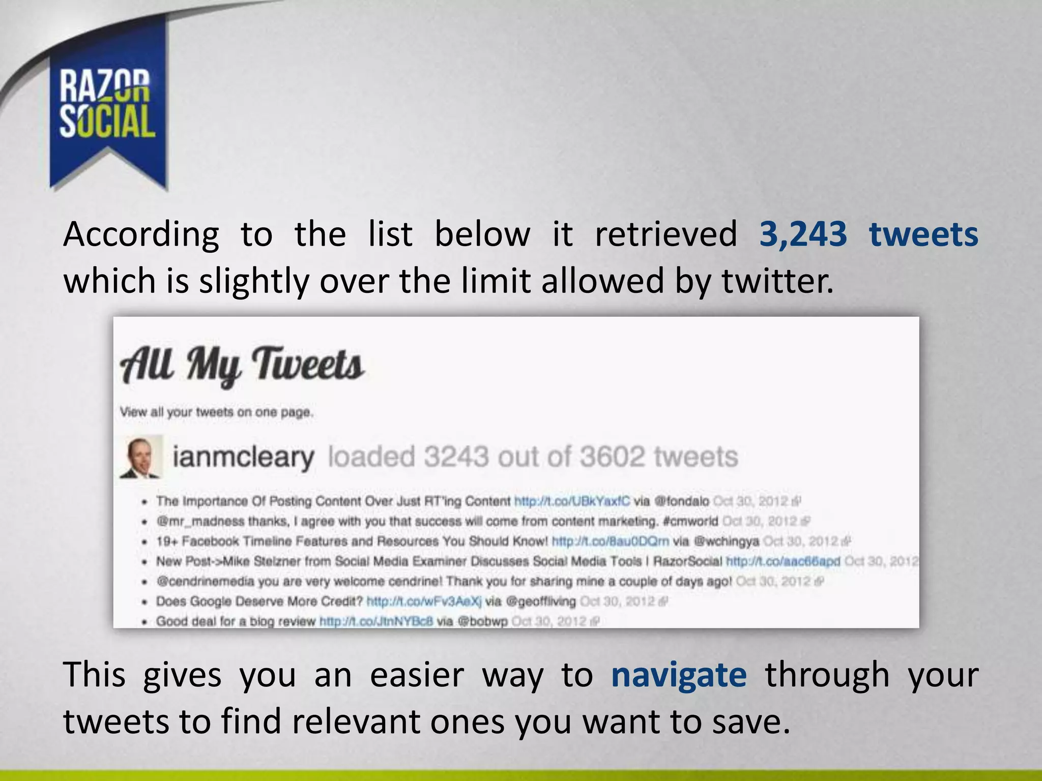 4 tools for saving great tweets | PPT