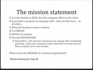Chapter 4 tourism marketing planning | PPT