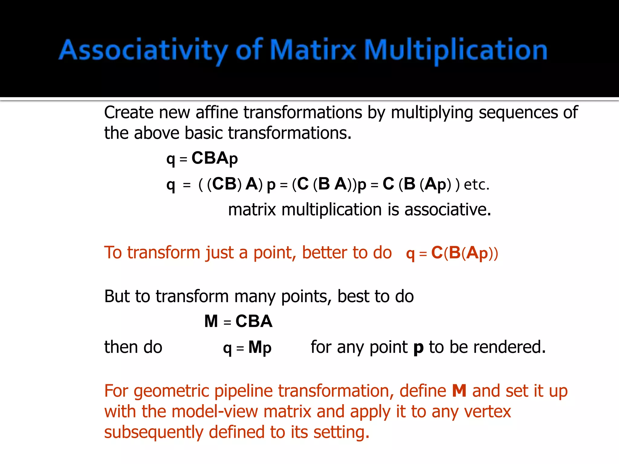 Transformations computer graphics | PPTX