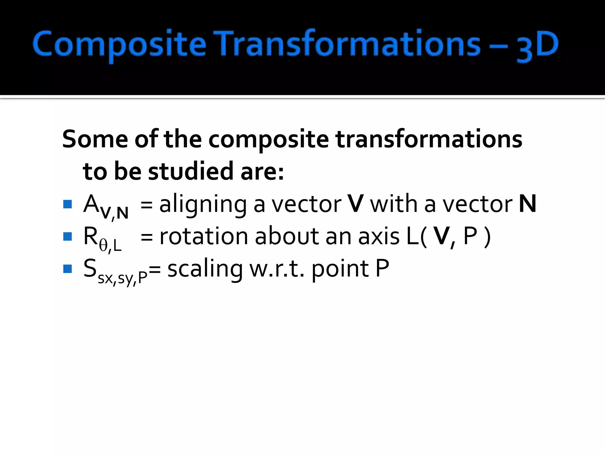 Transformations computer graphics | PPTX